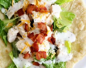 Easy Chicken Club Wraps - By the Recipes